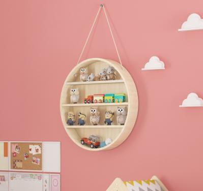 China 2 verdiepingen zwevende muur gemonteerde rustieke houten planken voor modern messing huishoudelijk meubilair Te koop