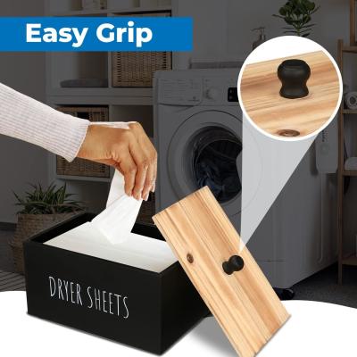 Cina Craftsman regalo scatola di legno nera contenitore rettangolo moderno spazioso fogli di risparmio Dispenser in vendita