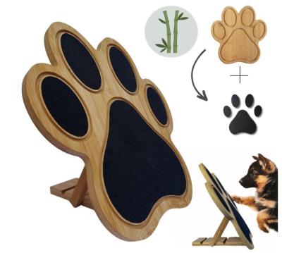 China Dog Nail Scratch Board Scratch Pad for Dogs As your request Decorative Bamboo Paw Print for sale