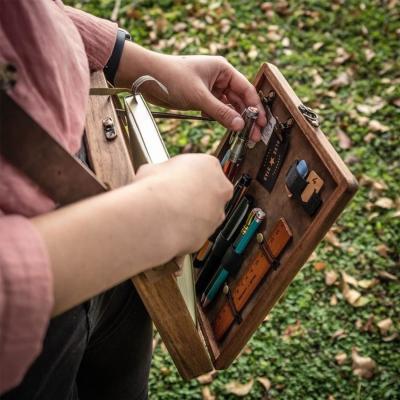 Cina Embossing multifunzione portatile da scrivania in legno dipinto di disegno scafo con scatola di stoccaggio in vendita