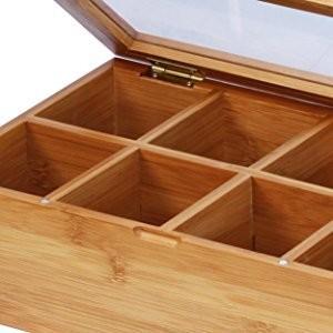 Cina Organizza la tua collezione di tè con questa scatola di tè giapponese dipinta in bambù in vendita