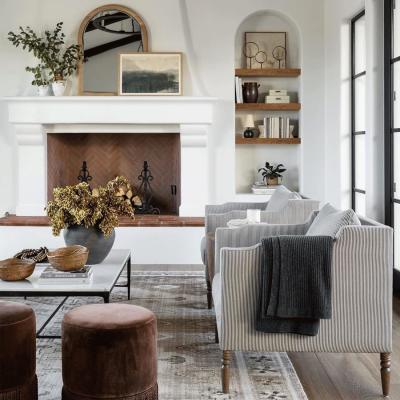 Cina In legno montato a parete Rustico Marrone Set di 2 Decorazioni Agriturismo Bagno Mensole galleggianti in vendita