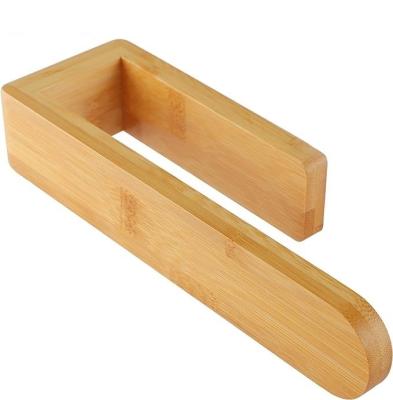 China 8 Inch Wall Mounted Decorative Wooden Towel Rail for Bathroom Bath Customized Logo for sale