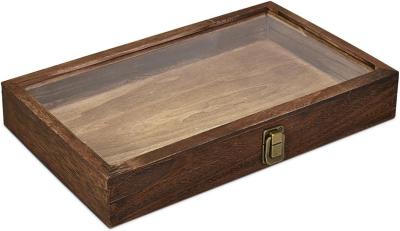 China Rectangle Wooden Jewelry Tray With LED for Custom Natural Wood Jewelry Holder Boxes for sale