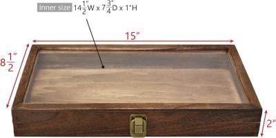 China Rectangle Wooden Jewelry Tray With LED for Custom Natural Wood Jewelry Holder Boxes for sale
