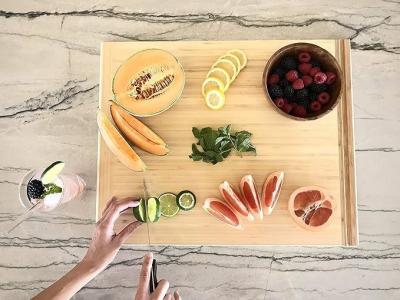 China Versatile BSCI LFGB 8 Different Sizes Bamboo Pull-Out Cutting Board for Various Needs for sale
