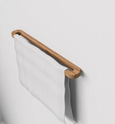 Cina Come richiesta bagno porta asciugamani in legno montato a parete asciugatore lungo appendiabiti display rack in vendita