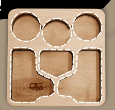 China Multi-Functional Serving Tray for Snacks and Drinks Space-Saving Couch Bar Snack Box for sale