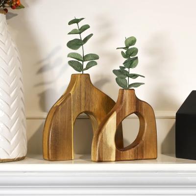 Cina Anniversario Occasione di pianta di legno di pino Stand di fiori a livelli per giardino interno in vendita