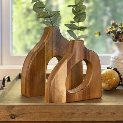 Cina Anniversario Occasione di pianta di legno di pino Stand di fiori a livelli per giardino interno in vendita