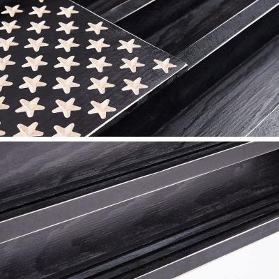 Cina Sfida militare del governo Display del portamonete con decorazione muraria in legno della bandiera americana in vendita