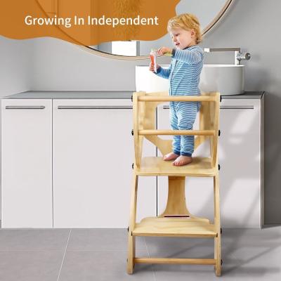 Cina Stampa a tela di seta/Bambino in legno bruciato, altezza regolabile in vendita