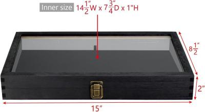 Cina Taglia personalizzata Logo colore gioielli in legno Display Box di stoccaggio con coperchio in legno massello in vendita