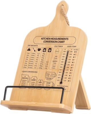 Cina OEM ODM Accepted Holder di libro di cucina in legno Regolabile libro di cucina Stand per il bancone della cucina in vendita