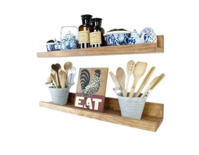 Cina Logo personalizzato Acceptabile Ripiano galleggiante di immagine in legno per un'eccellente decorazione domestica in vendita