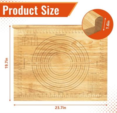 China Pastry Wooden Board 24x20 Kneading Board with Measurements Common Size or Custom for sale