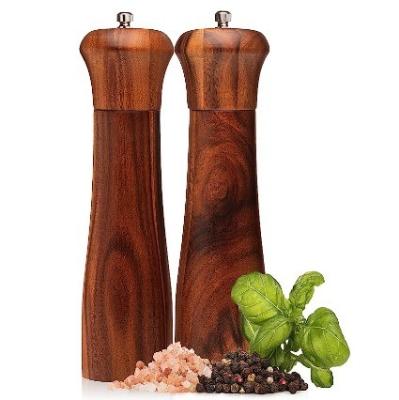 Cina Set di triturazione di sale e pepe in legno meccanismo di triturazione in ceramica regolabile per l'industria alimentare in vendita