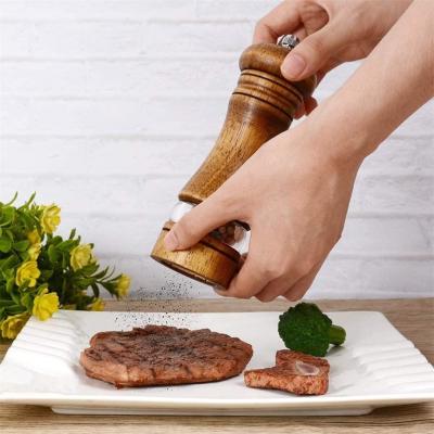 Cina Set di triturazione di sale e pepe in legno meccanismo di triturazione in ceramica regolabile per l'industria alimentare in vendita