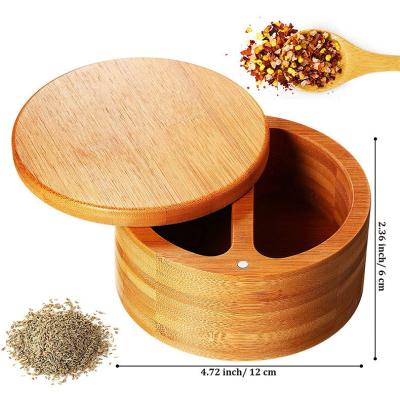 Cina Barattoli di spezie in vetro da 120 ml con coperchi di bambù Soluzione di stoccaggio naturale e che risparmia spazio in vendita