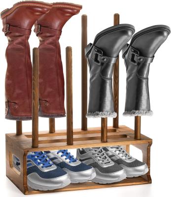 Cina Color organizzatore per stivali in legno rustico Come richiesta per lo stoccaggio delle scarpe all'entrata in vendita