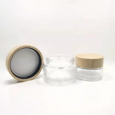 China Whitening Essence Skin Care Cream Jar 20g Cream Bottle Made of Ash Wood for Eye Cream for sale