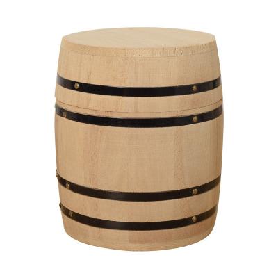 China Wooden Plain Color Storage Barrel Customizable for Your Preferences for sale