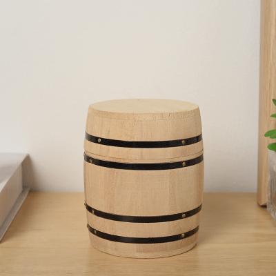 China Wooden Plain Color Storage Barrel Customizable for Your Preferences for sale