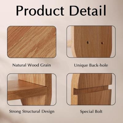 Cina Dispositivo multifunzionale di design di scaffalature galleggianti in legno in vendita