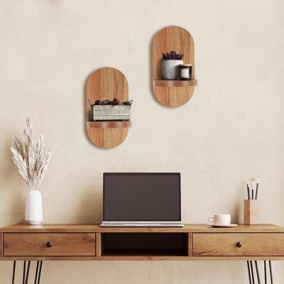 Cina Dispositivo multifunzionale di design di scaffalature galleggianti in legno in vendita