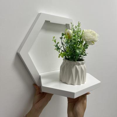 Cina PANELLO a risparmio di spazio Mensola da parete in legno per l'esposizione di fiori e per l'organizzazione degli articoli per la casa in vendita