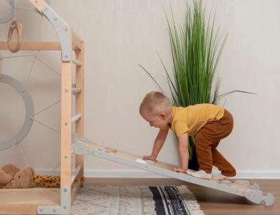 Cina Gimnastica mobile per bambini con stampa e accessori opzionali a corda Waldorf in vendita
