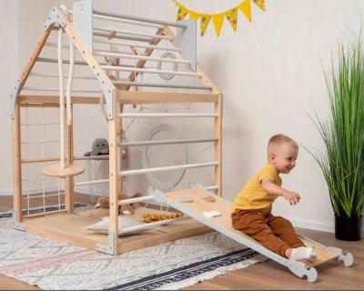 Cina Gimnastica mobile per bambini con stampa e accessori opzionali a corda Waldorf in vendita