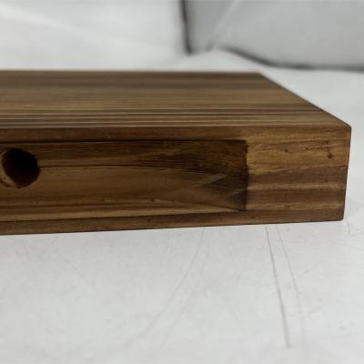 Cina Imballaggio postale Mensole da parete in legno Set per parete Massello in legno montato Mensola sospesa per lo stoccaggio in vendita