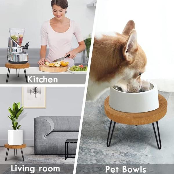 Quality Mail Packing Y Round Wooden Plant Stand for Displaying in Modern Interiors for sale