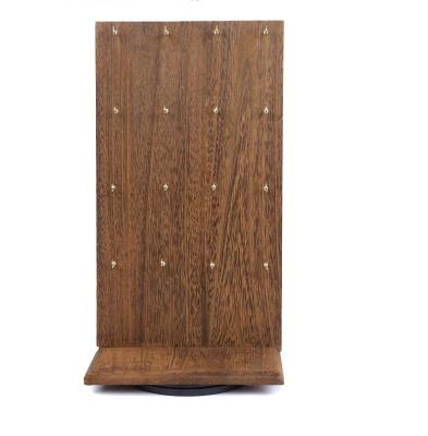 China Space Saving Function 9 W X 7.5 D X 16.5 H Wooden Jewelry Display Stand with 32 Hooks for sale
