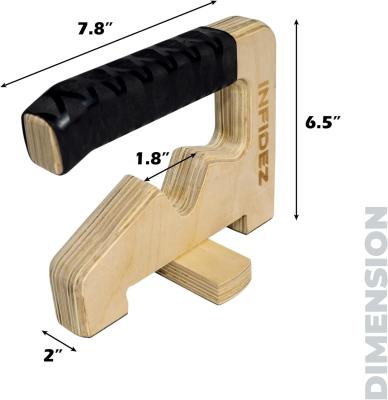 Cina Manici di legno per tirare e spingere in su, supporto per la fascia di resistenza, attrezzatura calistenica antiscivolo in vendita