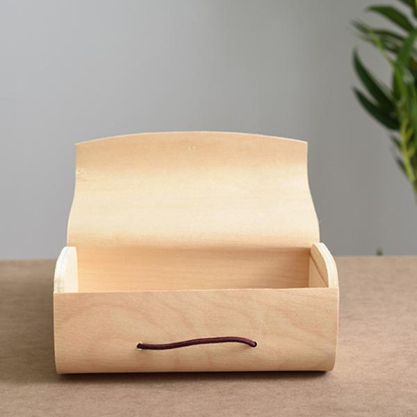 Quality Custom Size Square Decorative Empty Christmas Natural Birch Wood Bark Gift for sale