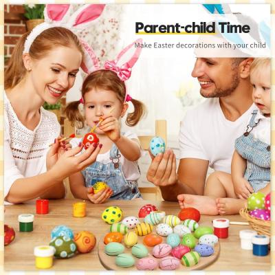 China OEM 15 Holes Reversible Wood Deviled Egg Platter Charcuterie Board Thicken Egg Tray Chicken Egg Containers for sale