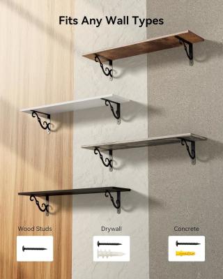 Cina Popolare Disegno Colorato Custom Set Di 2 Mensole Flotanti In Legno Per Le necessità Domestiche in vendita
