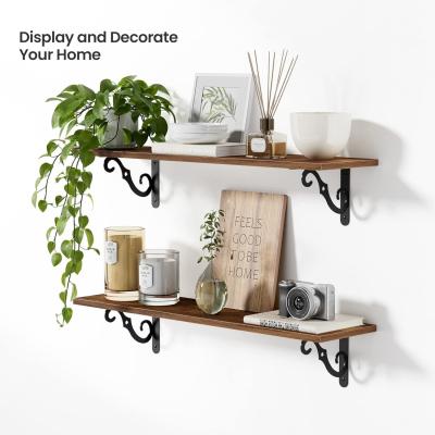 Cina Popolare Disegno Colorato Custom Set Di 2 Mensole Flotanti In Legno Per Le necessità Domestiche in vendita