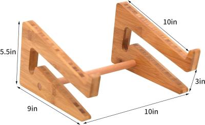 Cina Decorazione di scaffali in legno Descrizione Stand per laptop Compatibile con qualsiasi laptop in vendita