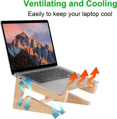 Cina Decorazione di scaffali in legno Descrizione Stand per laptop Compatibile con qualsiasi laptop in vendita