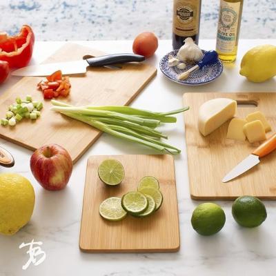 China Extra Large Bamboo 3-Piece Cutting Board for Custom Size and Silk-Screen Printing for sale