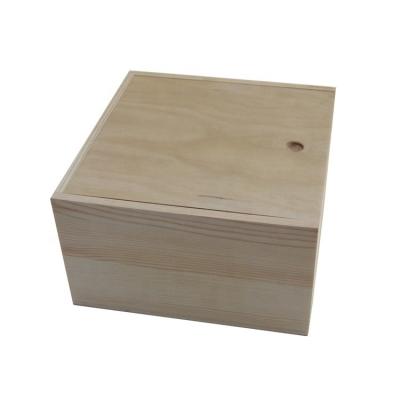 Cina Scatole per la personalizzazione del logo in legno di colore naturale non finito in vendita