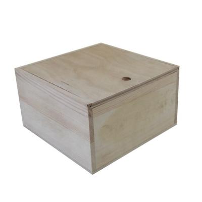 Cina Scatole per la personalizzazione del logo in legno di colore naturale non finito in vendita