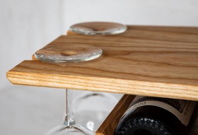 Cina Logo personalizzato Reggiseno per vino in legno duro Portatore di vino in grande quantità per il bancone in vendita