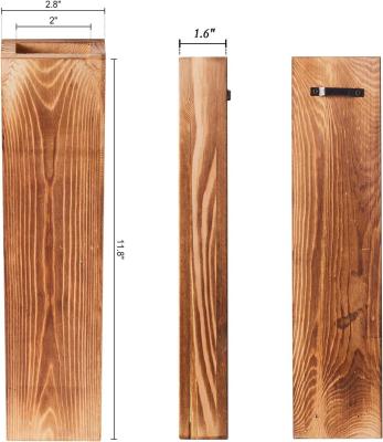 Cina Piante per interni Fiori essiccati e piante di verde finto Vasi da tasca per parete in legno 3 pacchetti in vendita