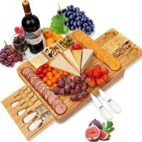 Quality Customizable Multi-Function Bamboo Cutting Board with Stand and Collapsible for sale
