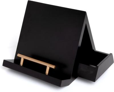 China Sample Charge Free Folding Recipe Book Stand for Kitchen Counter Triangle Page Holder for sale