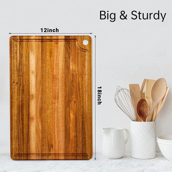 Quality Bamboo Cutting Board Set With Scale And Storage Collapsible Endgrain Hard Wood for sale
